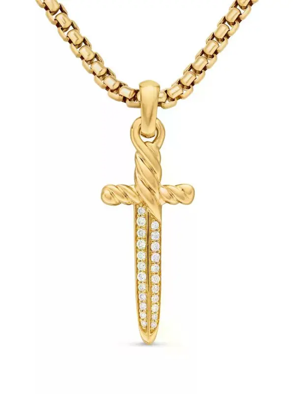 David Yurman 18kt Yellow Diamond Amulet - Gold
