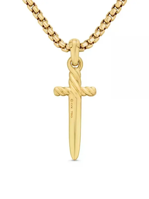 David Yurman 18kt Yellow Diamond Amulet - Gold