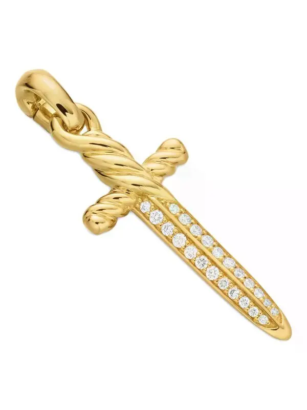 David Yurman 18kt Yellow Diamond Amulet - Gold