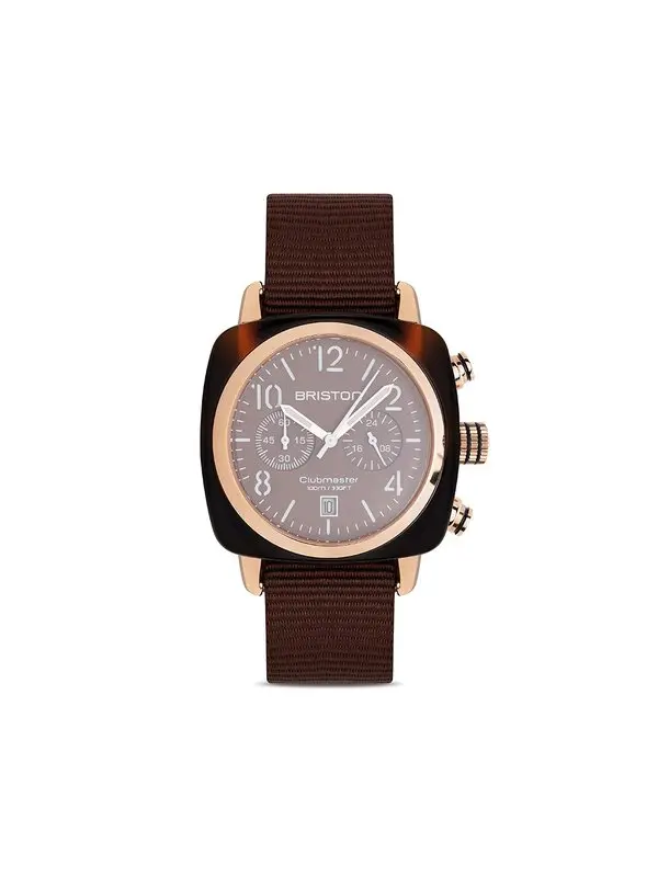 BRISTON Clubmaster Classic Chrono 40mm - Brown
