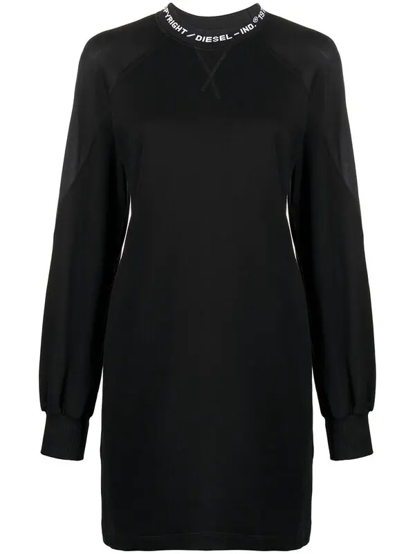 DIESEL® Logo Collar Sweater Dress