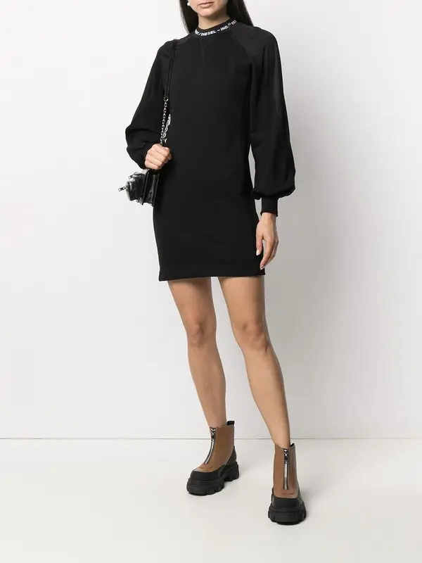 DIESEL® Logo Collar Sweater Dress