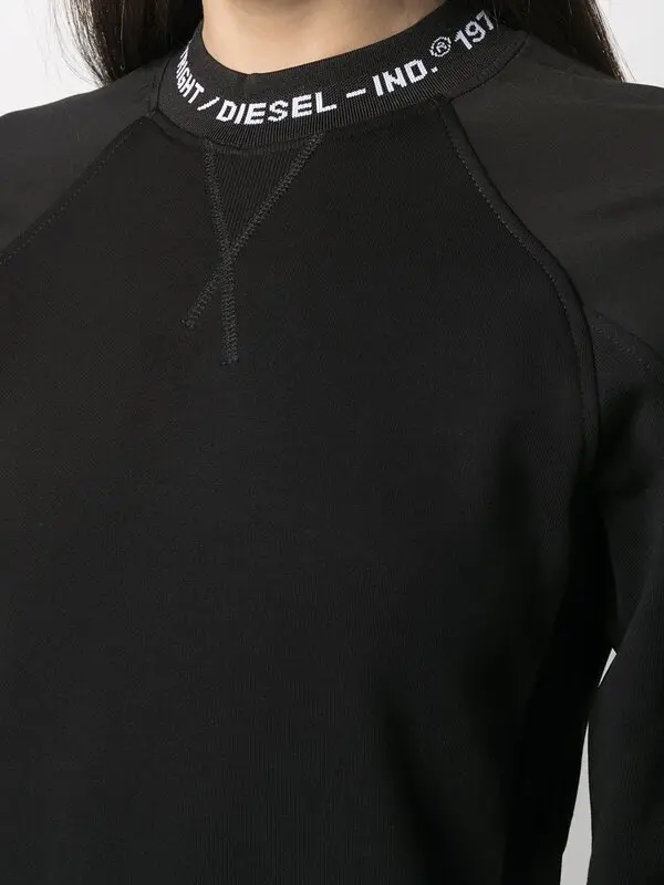 DIESEL® Logo Collar Sweater Dress
