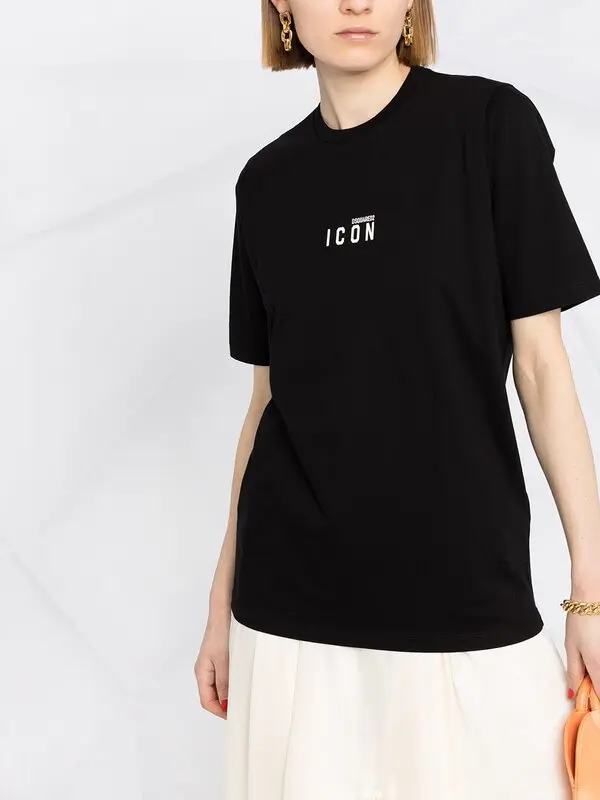 Dsquared2 Logo-print Cotton T-shirt - Black
