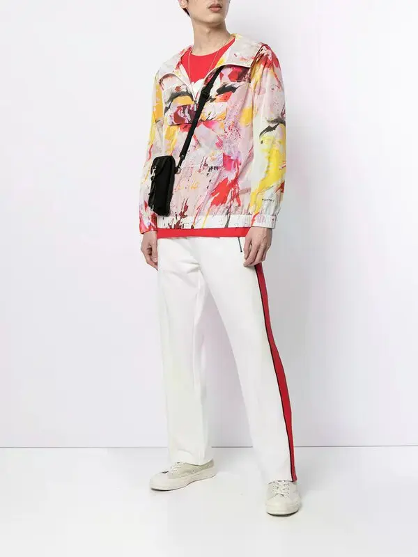 PORTS V Graffiti-print Pullover Jacket