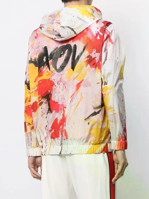PORTS V Graffiti-print Pullover Jacket
