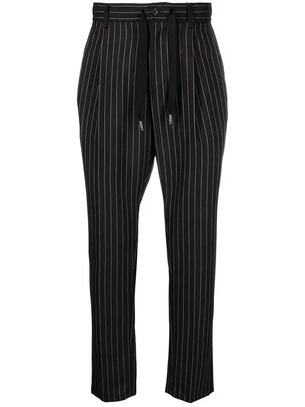 Dolce & Gabbana Cropped Pinstripe Trousers