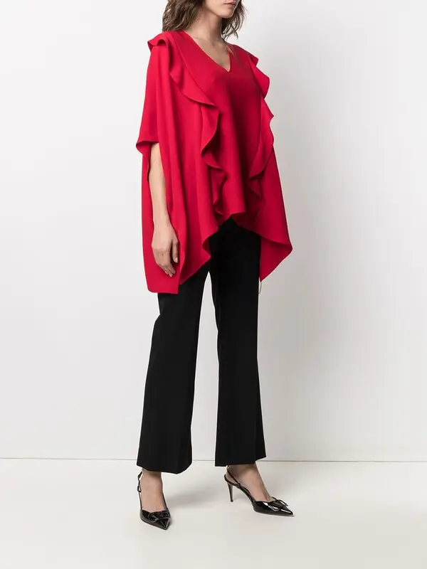 Valentino Garavani Ruffled Drape Blouse