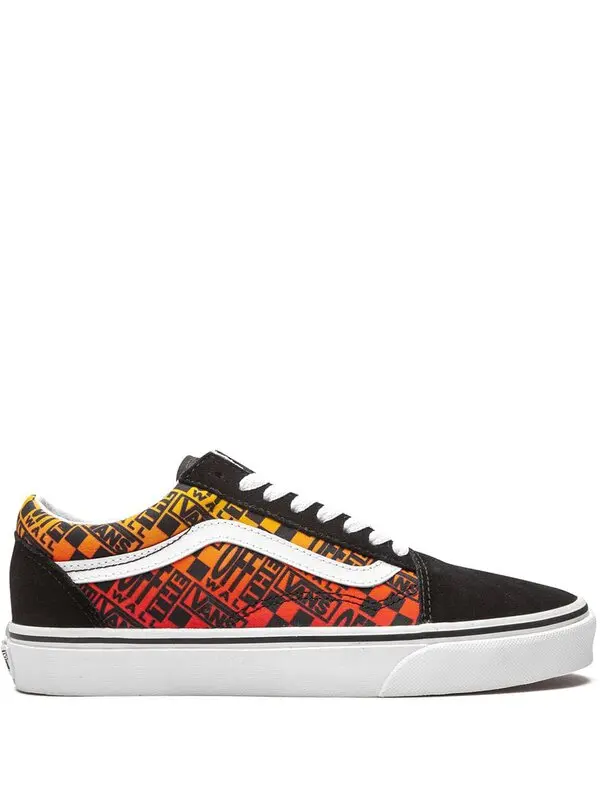 VANS Old Skool "off The Wall" Logo Sneakers - Black