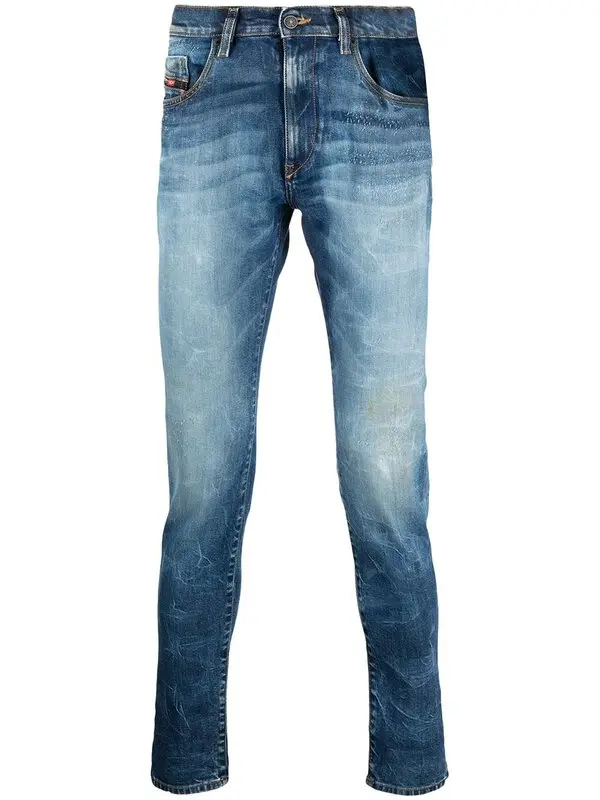 DIESEL® D-strukt Slim Fit Jeans - Blue
