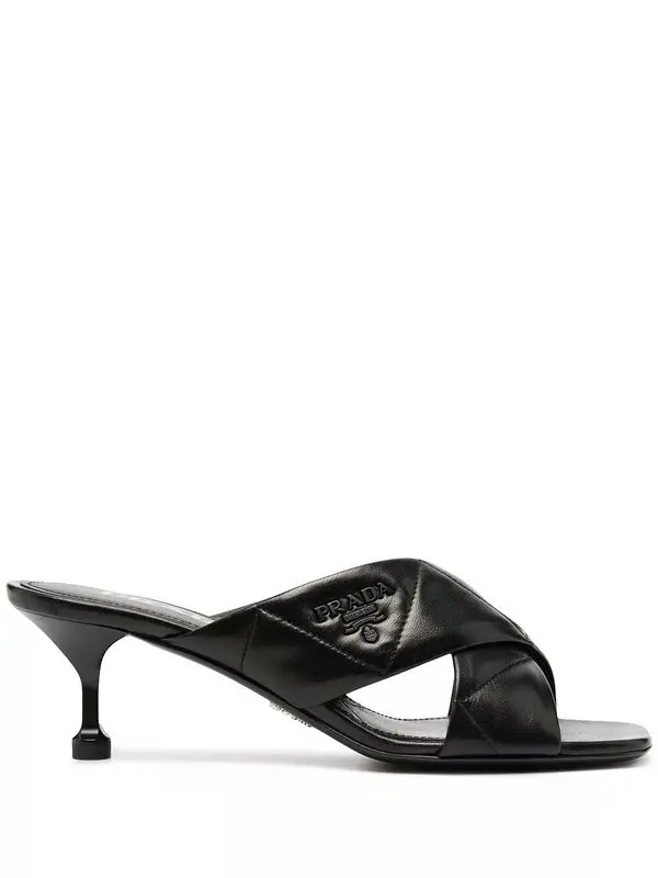 Prada 60mm Crossover-strap Sandals