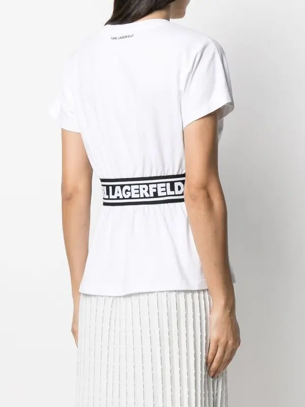 Karl Lagerfeld Logo Tape Belt T-shirt