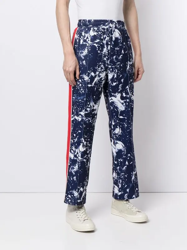 PORTS V Printed Side-stripe Track Pants