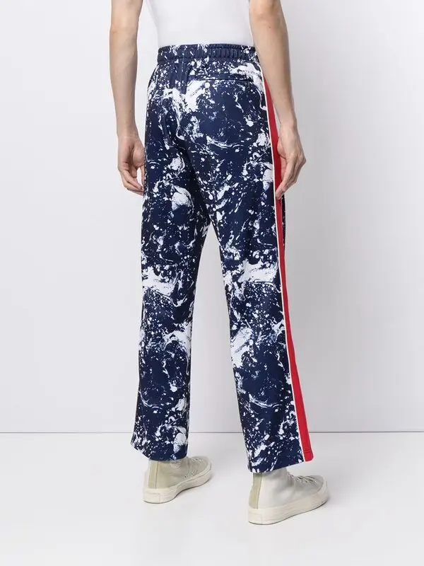 PORTS V Printed Side-stripe Track Pants