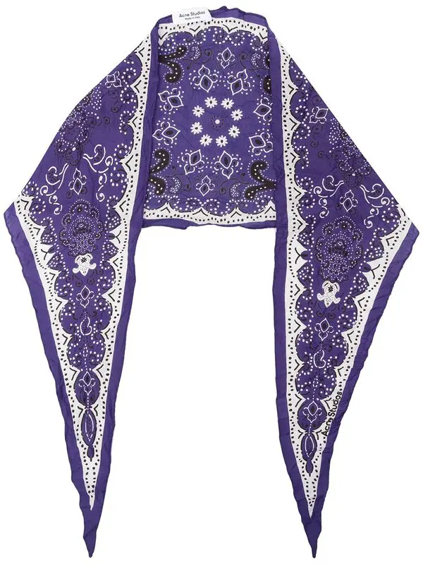 Acne Studios Paisley Diamond Shape Scarf