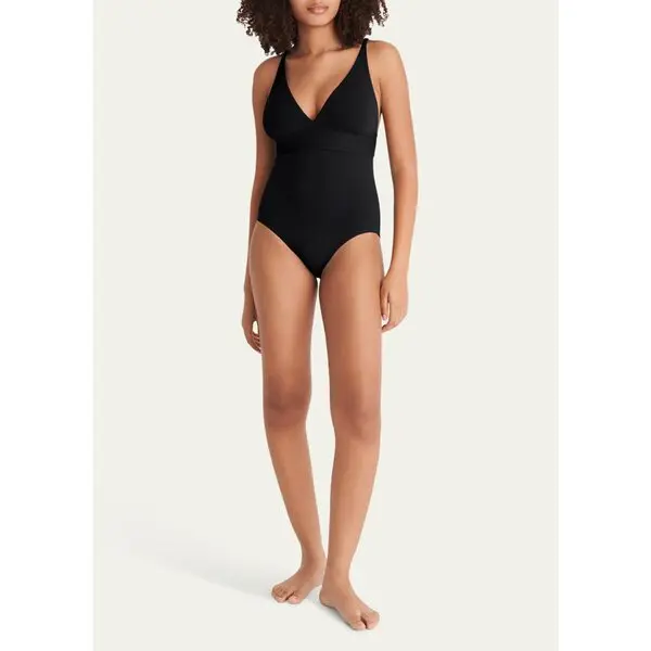 ERES Larcin Deep V One-piece Swimsuit - White