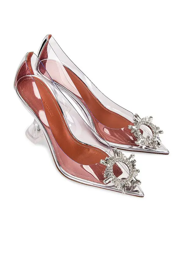 Amina Muaddi Begum Pvc Pumps - Transparent