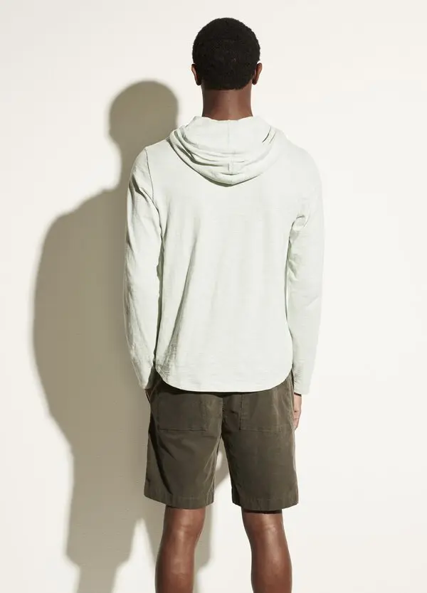 Vince Textured Cotton Hoodie - Surfside