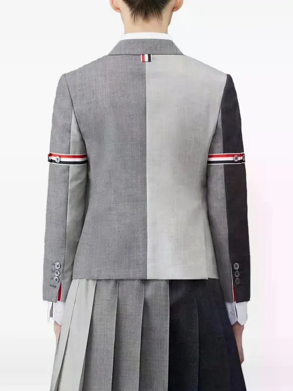 Thom Browne Fun-mix Panelled Blazer - Grey