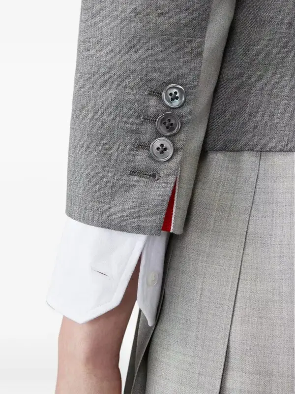 Thom Browne Fun-mix Panelled Blazer - Grey