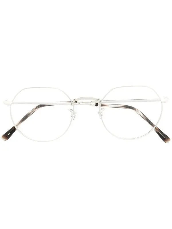 Ray-ban Round-frame Glasses - Silver