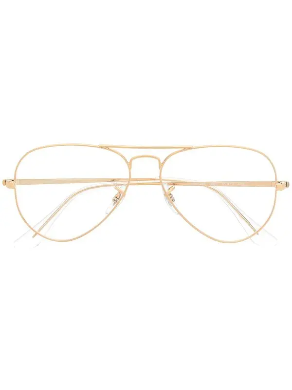 Ray-ban Aviator-frame Glasses - Gold