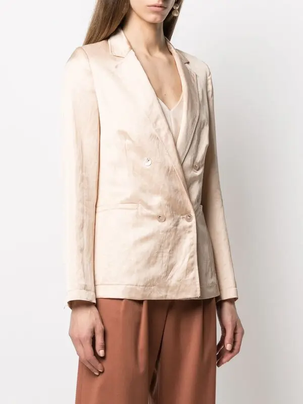 FORTE_FORTE Fitted Double-breasted Blazer
