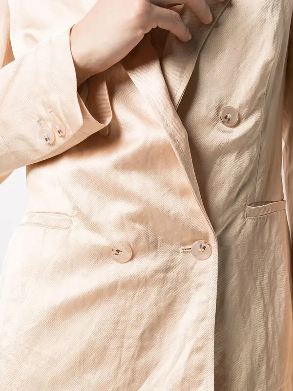 FORTE_FORTE Fitted Double-breasted Blazer
