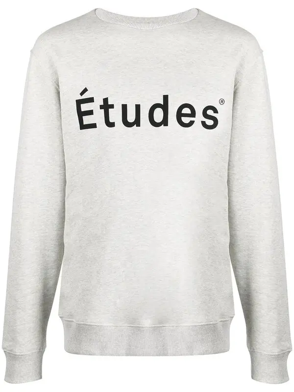 Études Studio Logo-print Sweatshirt - Grey