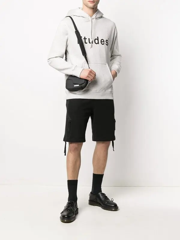 ÉTUDES STUDIO Logo-print Hoodie - Grey