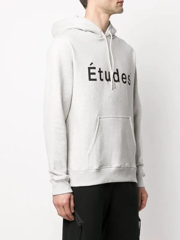 ÉTUDES STUDIO Logo-print Hoodie - Grey