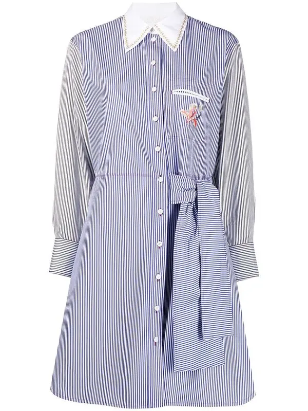 Chloé Pinstripe Shirtdress
