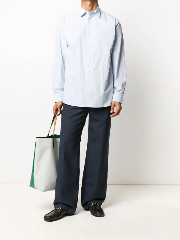 JW Anderson Tonal Applique Buttoned Shirt