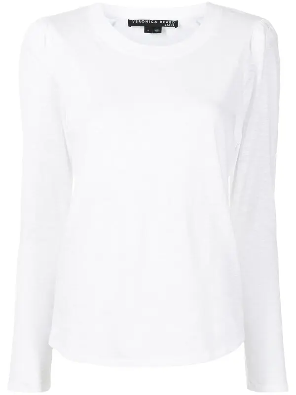 Veronica Beard Round Neck Long-sleeved T-shirt