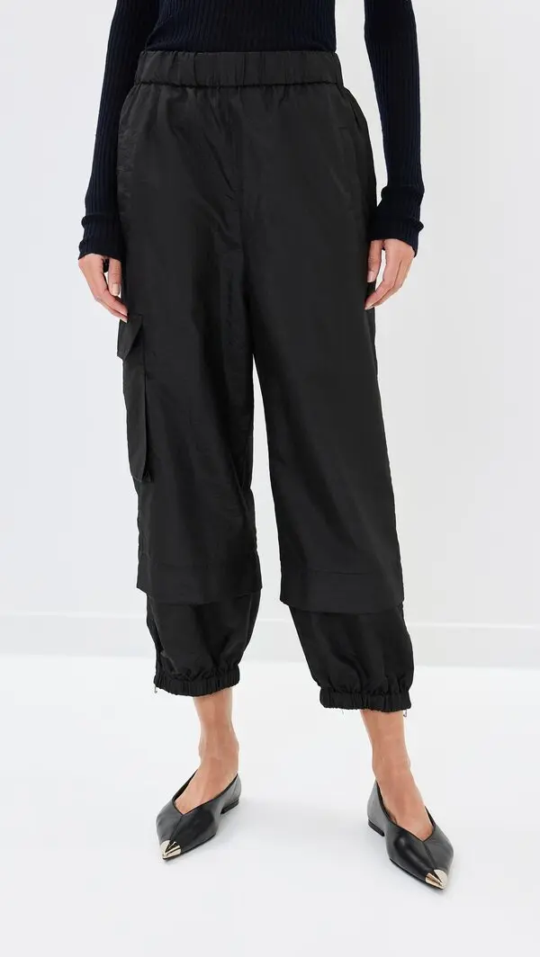 Tibi Crispy Nylon Joggers