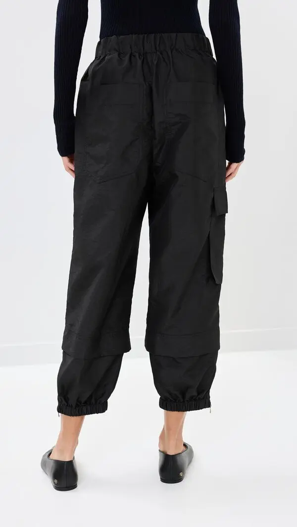 Tibi Crispy Nylon Joggers
