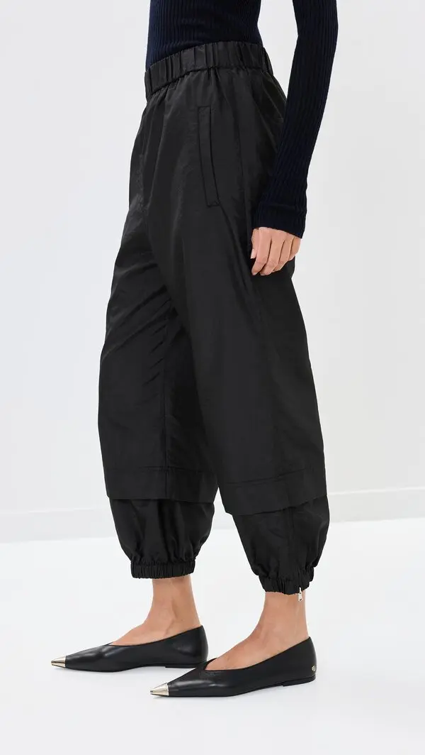 Tibi Crispy Nylon Joggers