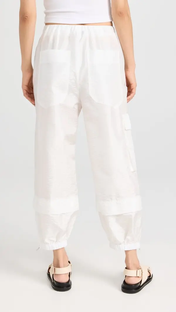 Tibi Crispy Nylon Pull-on Joggers
