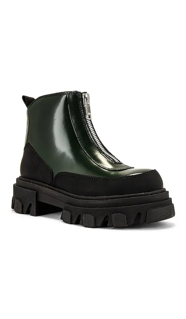 GANNI Zipper Boot In ,black