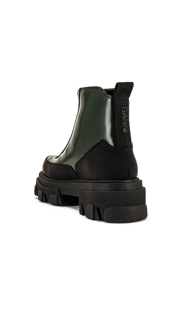 GANNI Zipper Boot In ,black