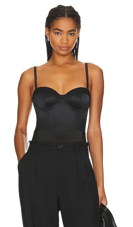 Fleur Du Mal Hamptons Bustier - Black