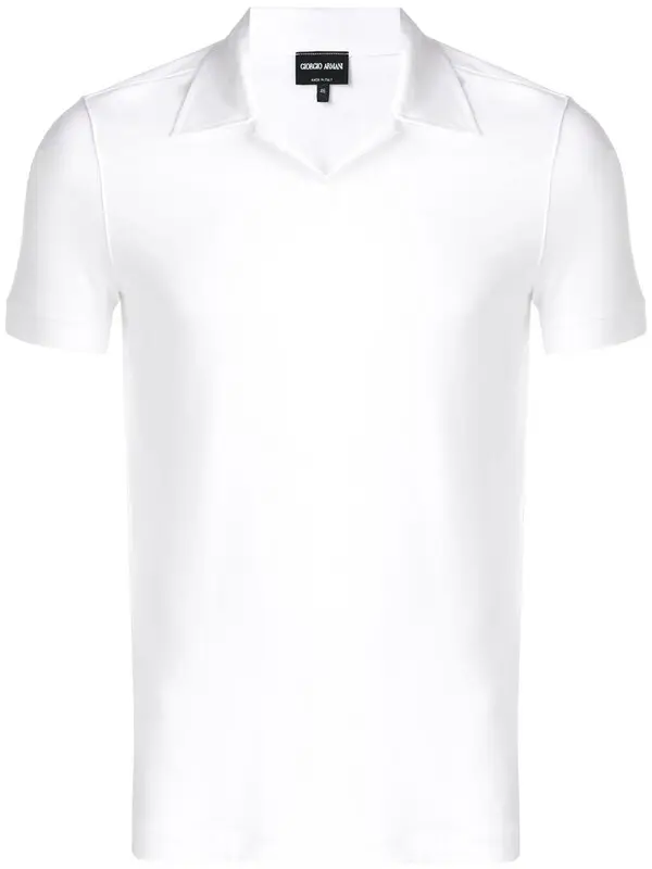 Giorgio Armani Short-sleeve Polo Top - White