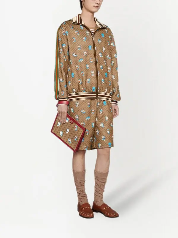 Gucci X Doraemon © Fujiko-Pro Gg Zip-Up Jacket - Neutrals