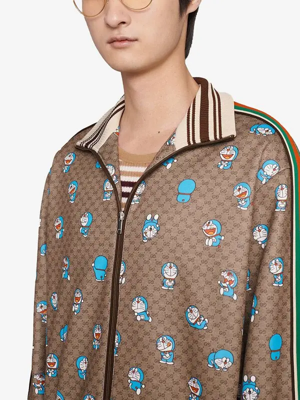 Gucci X Doraemon © Fujiko-Pro Gg Zip-Up Jacket - Neutrals