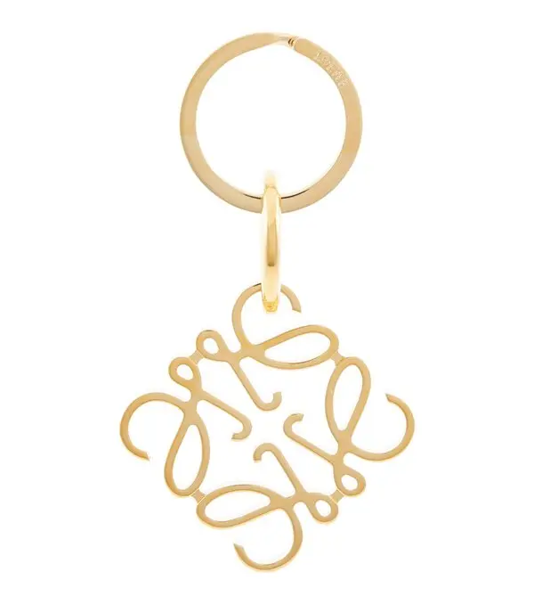 Loewe Anagram Keyring - Gold
