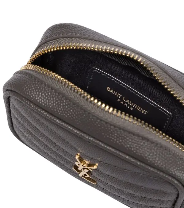 Saint Laurent Lou Micro Leather Crossbody Bag