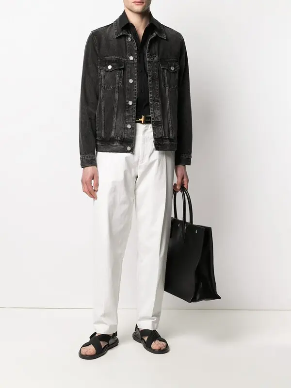 Dolce & Gabbana Pinstripe Long-sleeve Cotton Shirt - Black