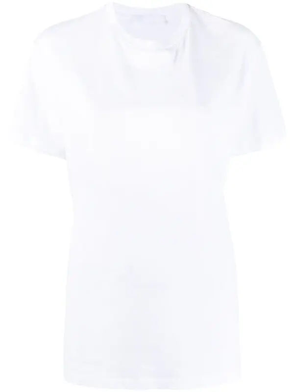 Wardrobe.NYC Round Neck Cotton T-shirt - White