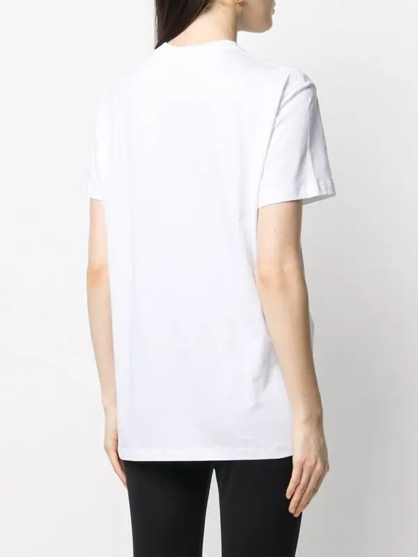 Wardrobe.NYC Round Neck Cotton T-shirt - White