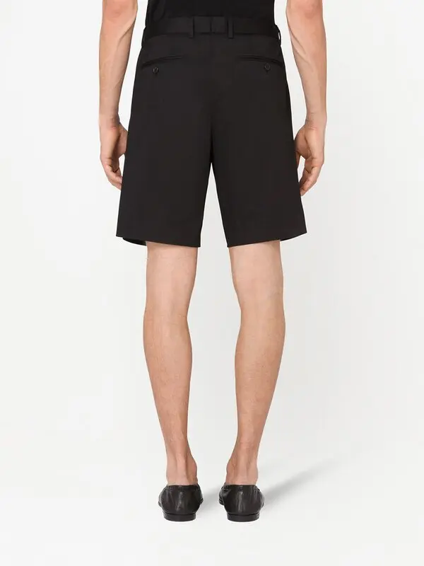 Dolce & Gabbana Straight-leg Bermuda Shorts - Black